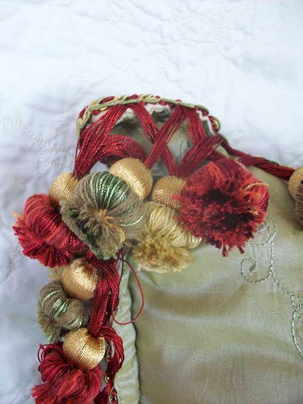 Crewel Suzani Pomegranate Tree Embroidered Pillow - Luxury Dream Designs Crewel Suzani Pomegranate Tree Embroidered Pillow - Luxury Dream Designs